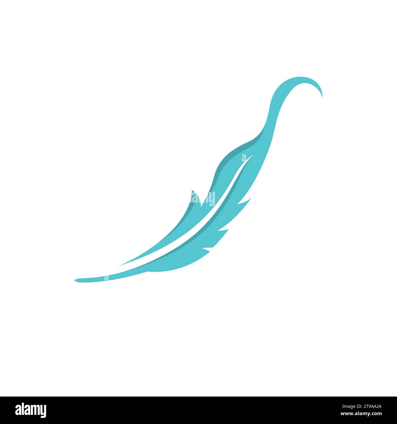 Plume noire logo design Banque de photographies et d’images à haute ...