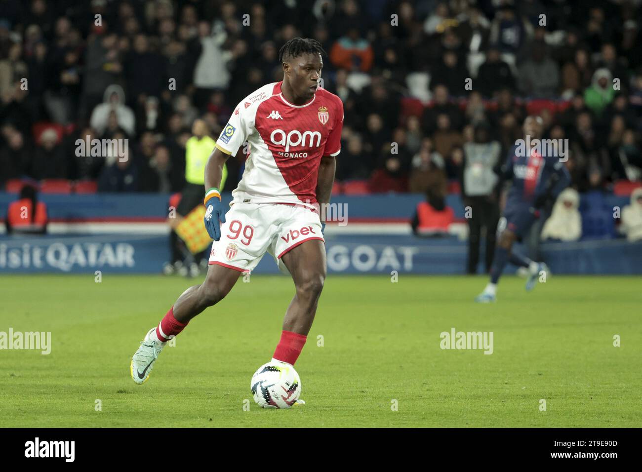 Wilfried Singo de Monaco lors du match de championnat de France de ...