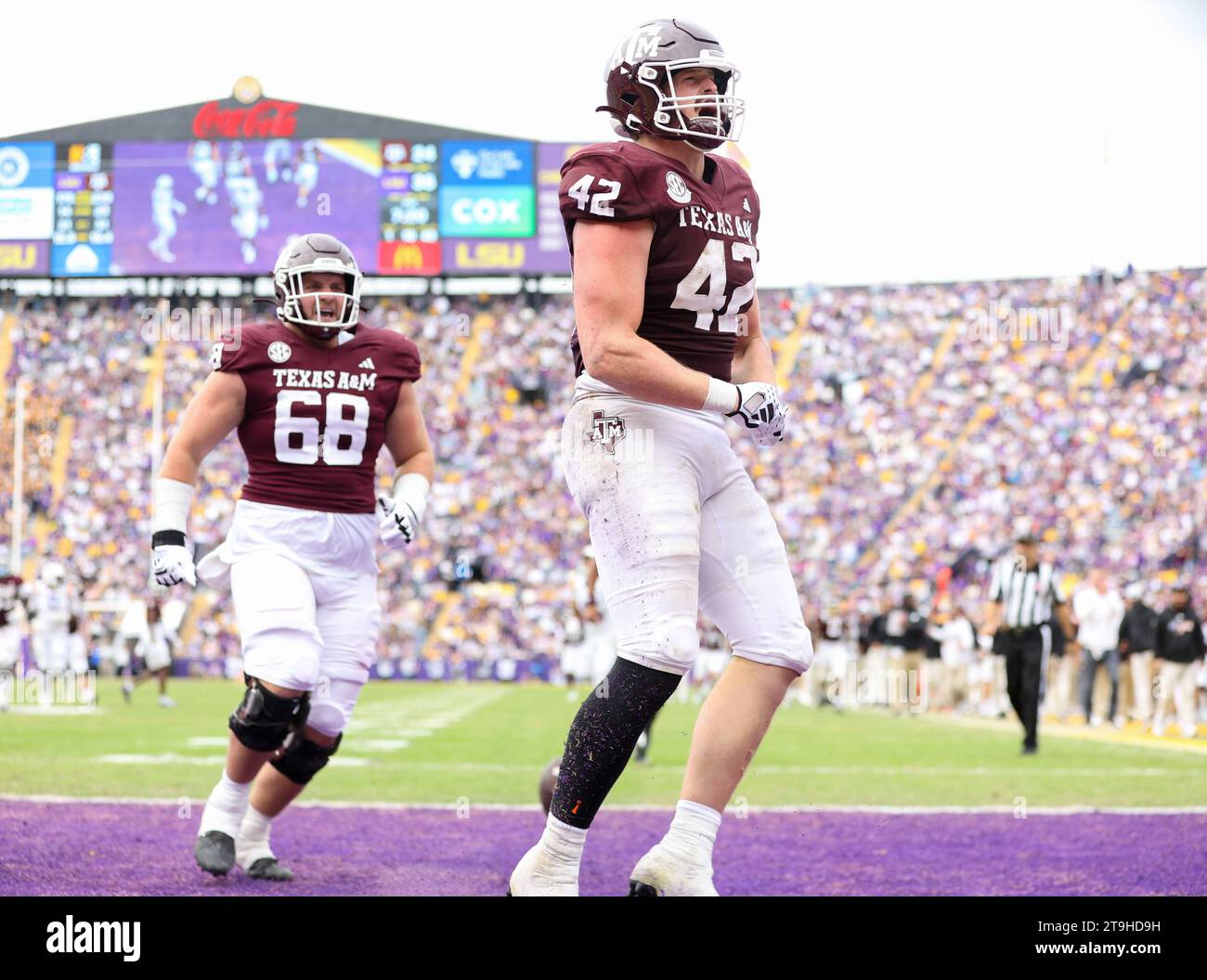 25 novembre 2023 : Texas A&M Tight End Max Wright (42 ans) signe à la ...