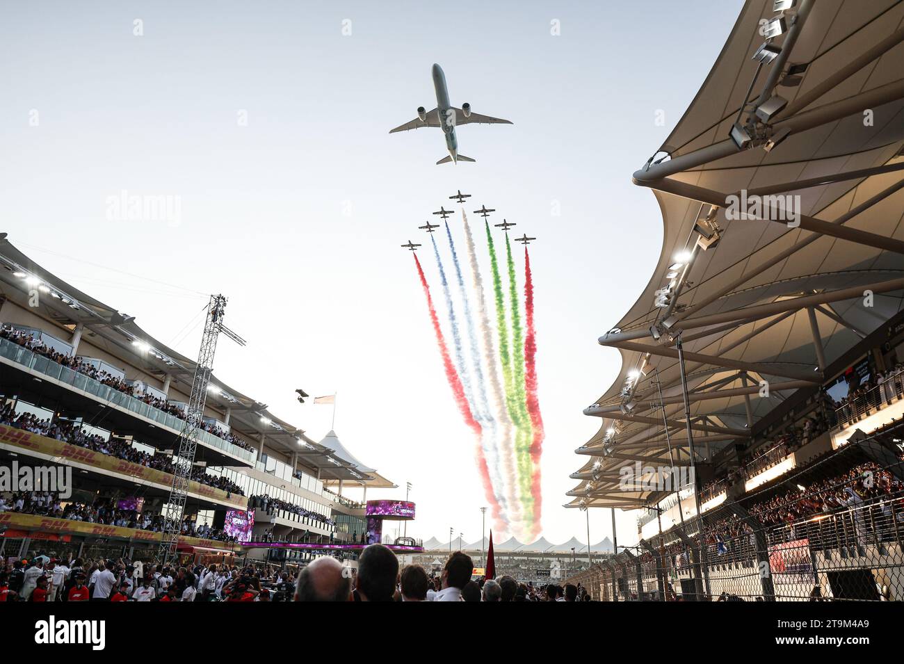 Les avions défilent lors du Grand Prix de Formule 1 Etihad Airways Abu ...