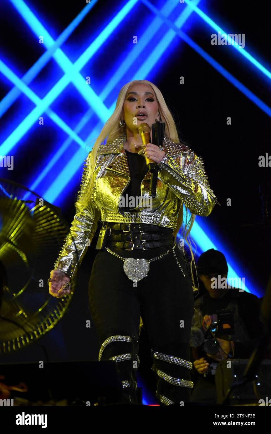 Mexico, Mexique. 25 novembre 2023. Ivy Queen, la chanteuse portoricaine ...