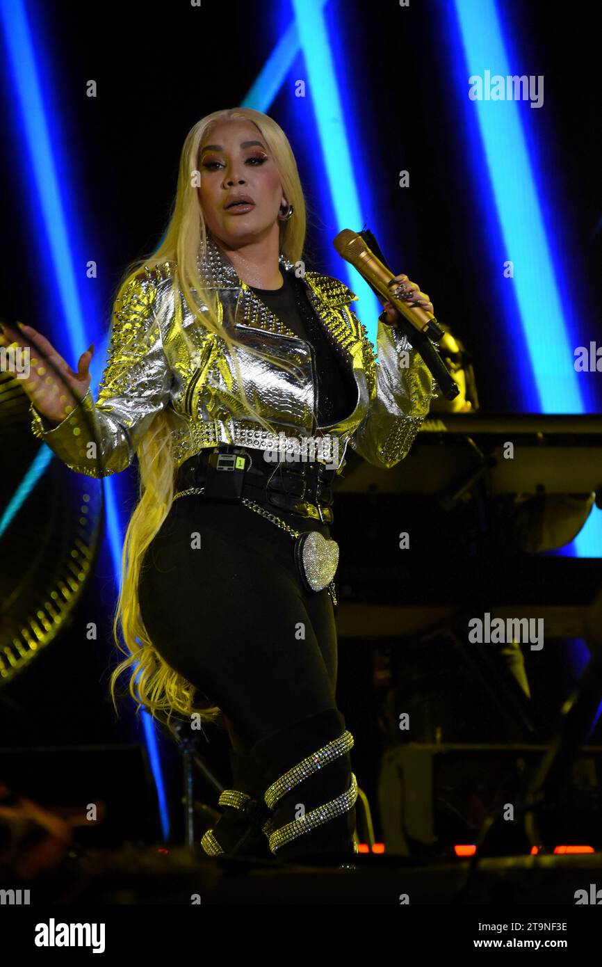 Mexico, Mexique. 25 novembre 2023. Ivy Queen, la chanteuse portoricaine ...