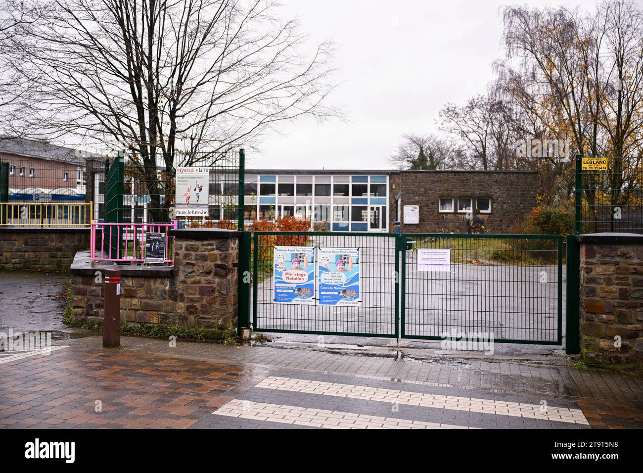 Ottignies Louvain la Neuve, Belgique. 27 novembre 2023. L'école 'l ...