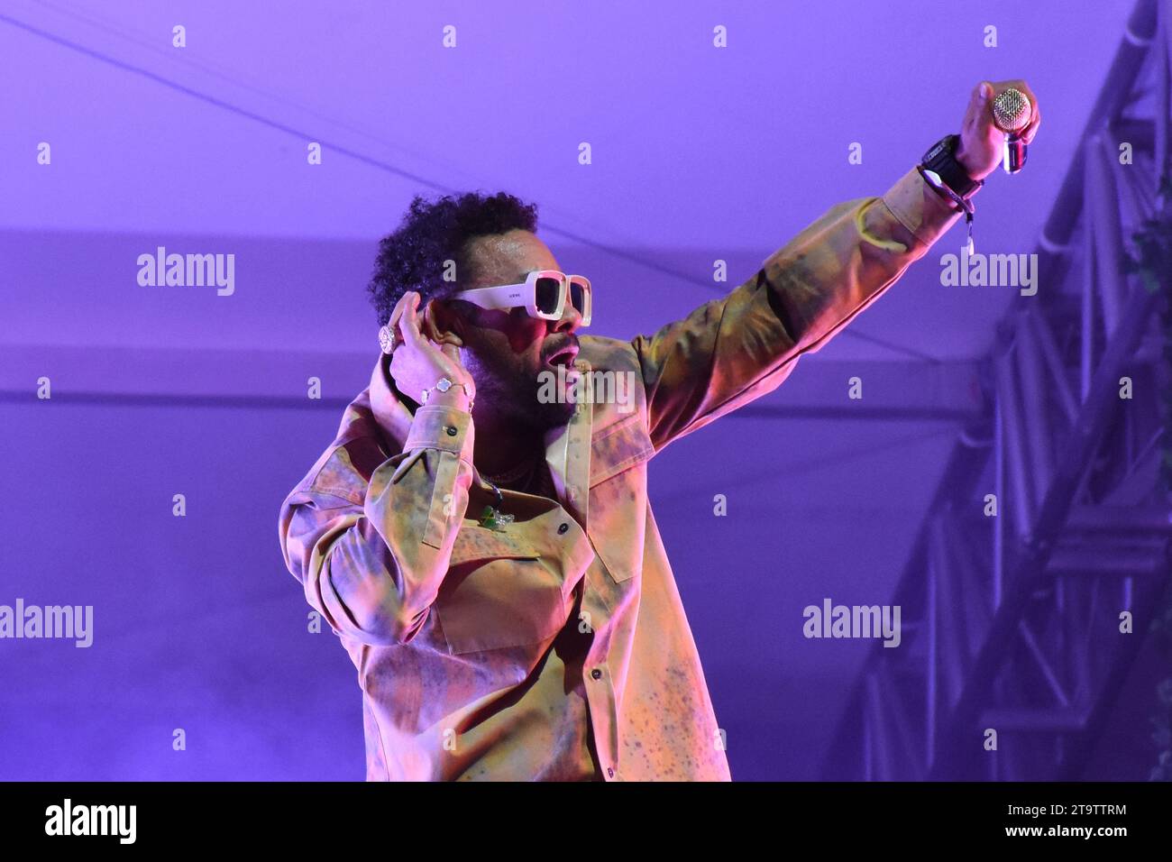 25 novembre 2023, Mexico City, Mexique : le chanteur et DJ jamaïcain de ...
