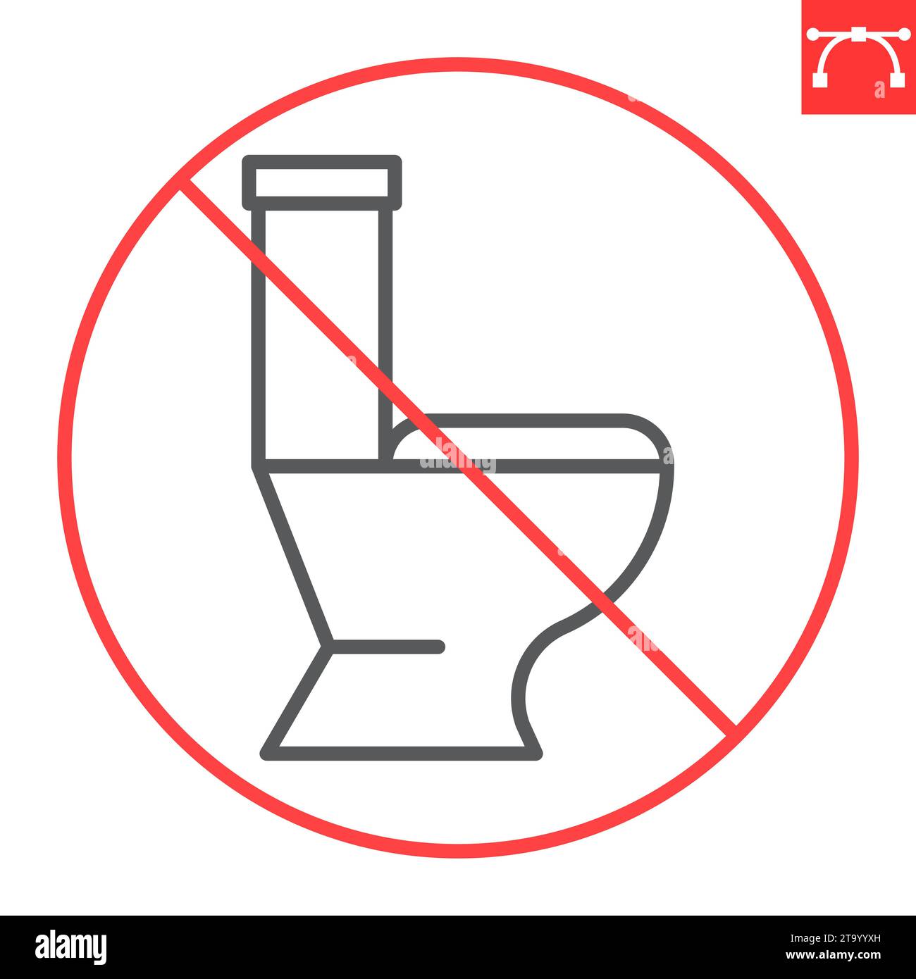 No toilet Banque d'images vectorielles - Alamy