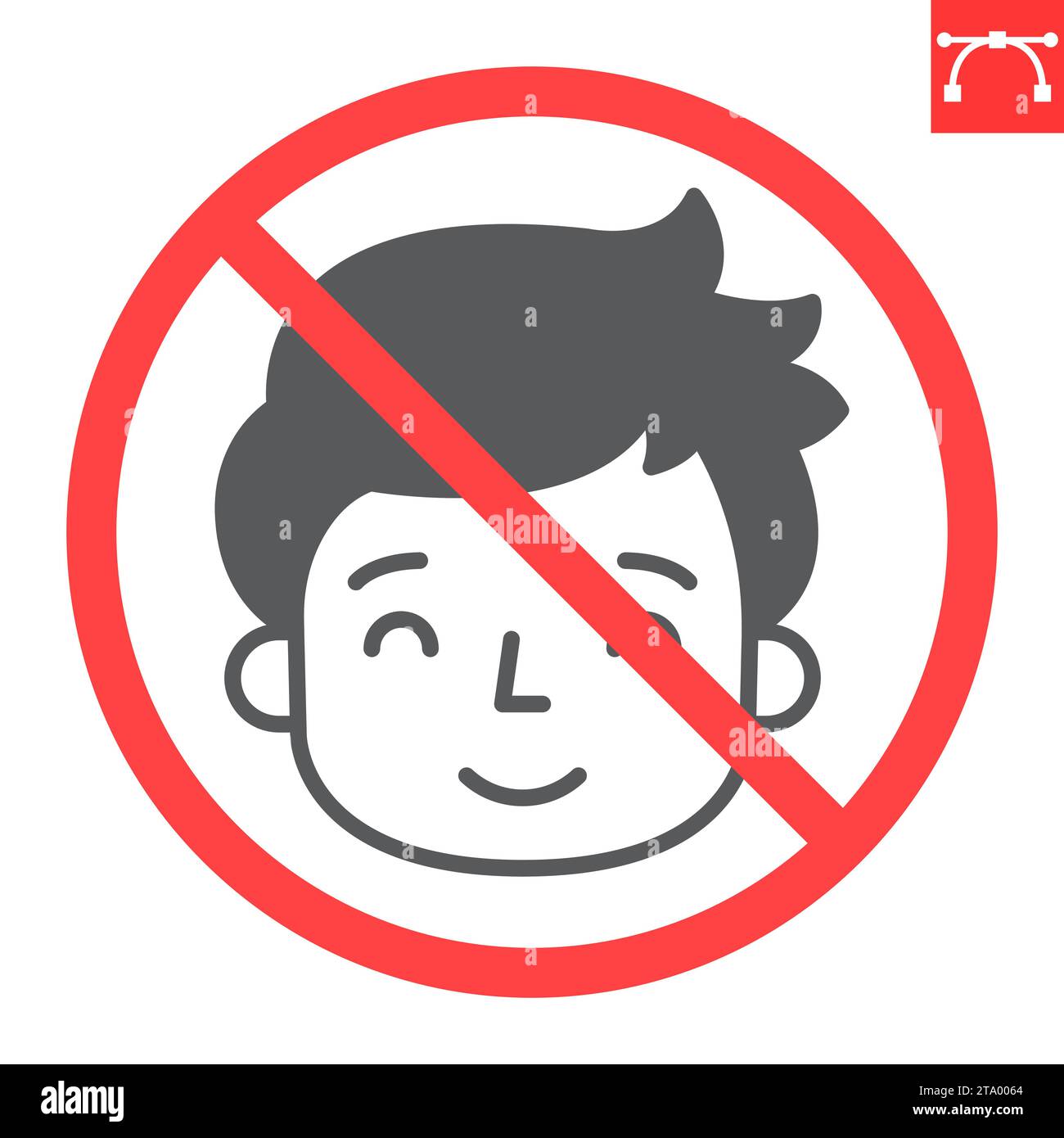 Pictogramme interdit aux enfants Banque de photographies et d’images à ...