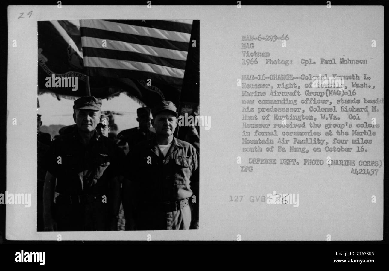 Le colonel Kenneth Lo Reusser de Seattle, Washington, le nouveau ...