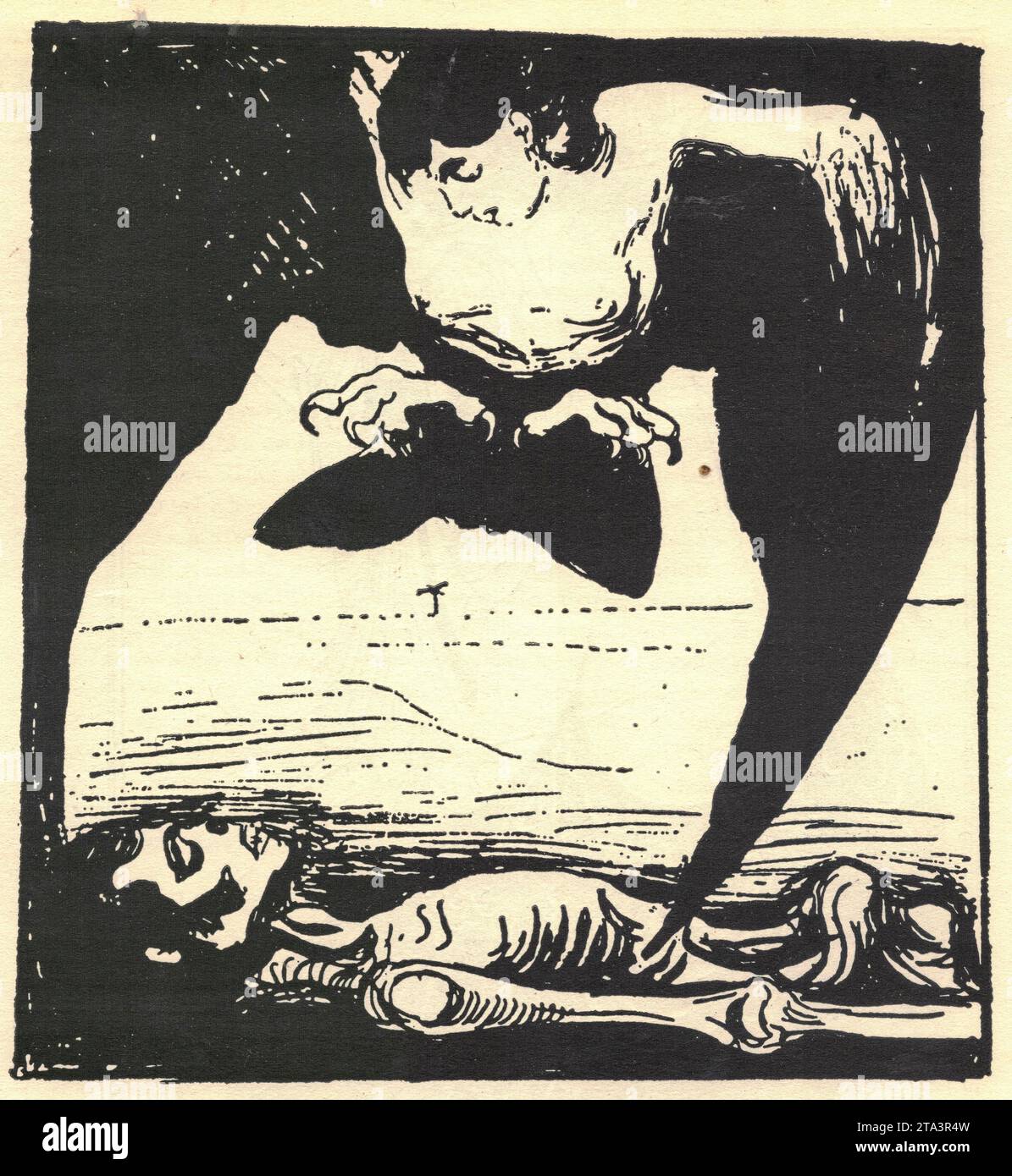 Lithographie par Edvard Munch. Lithographie Vampire, 1900. Edvard Munch ...