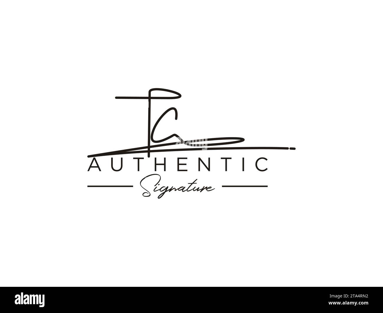 Signature tc Banque de photographies et d’images à haute résolution - Alamy