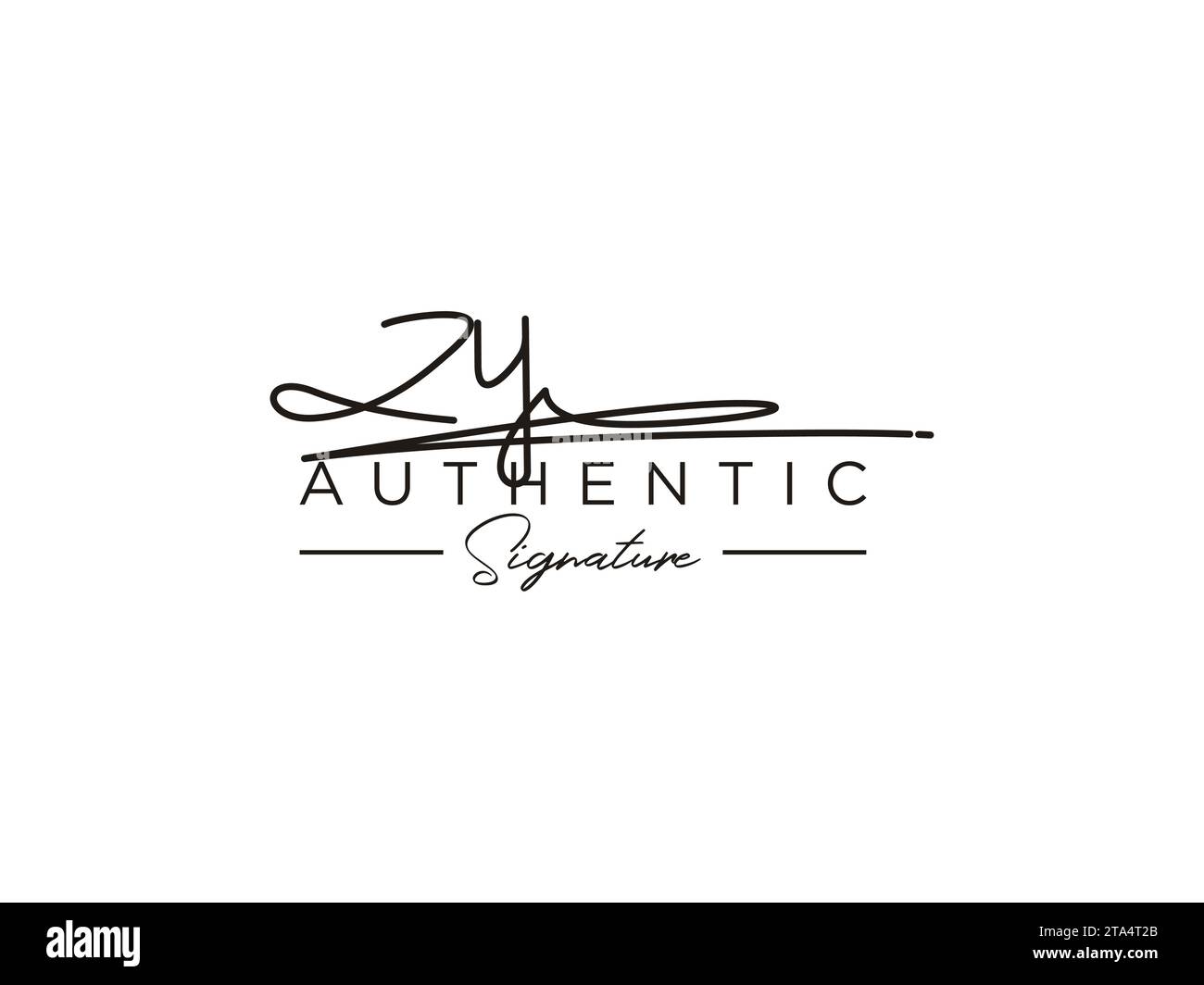 Signature zy Banque de photographies et d’images à haute résolution - Alamy