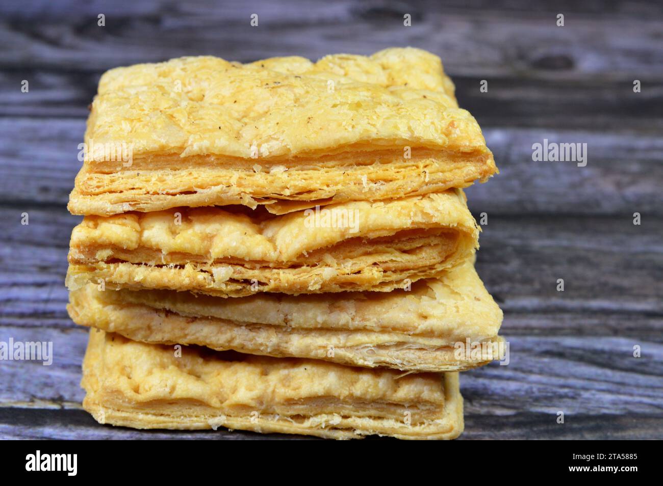 mille-feuille, millefeuille, Napoléon, vanille et tranche de crème ...