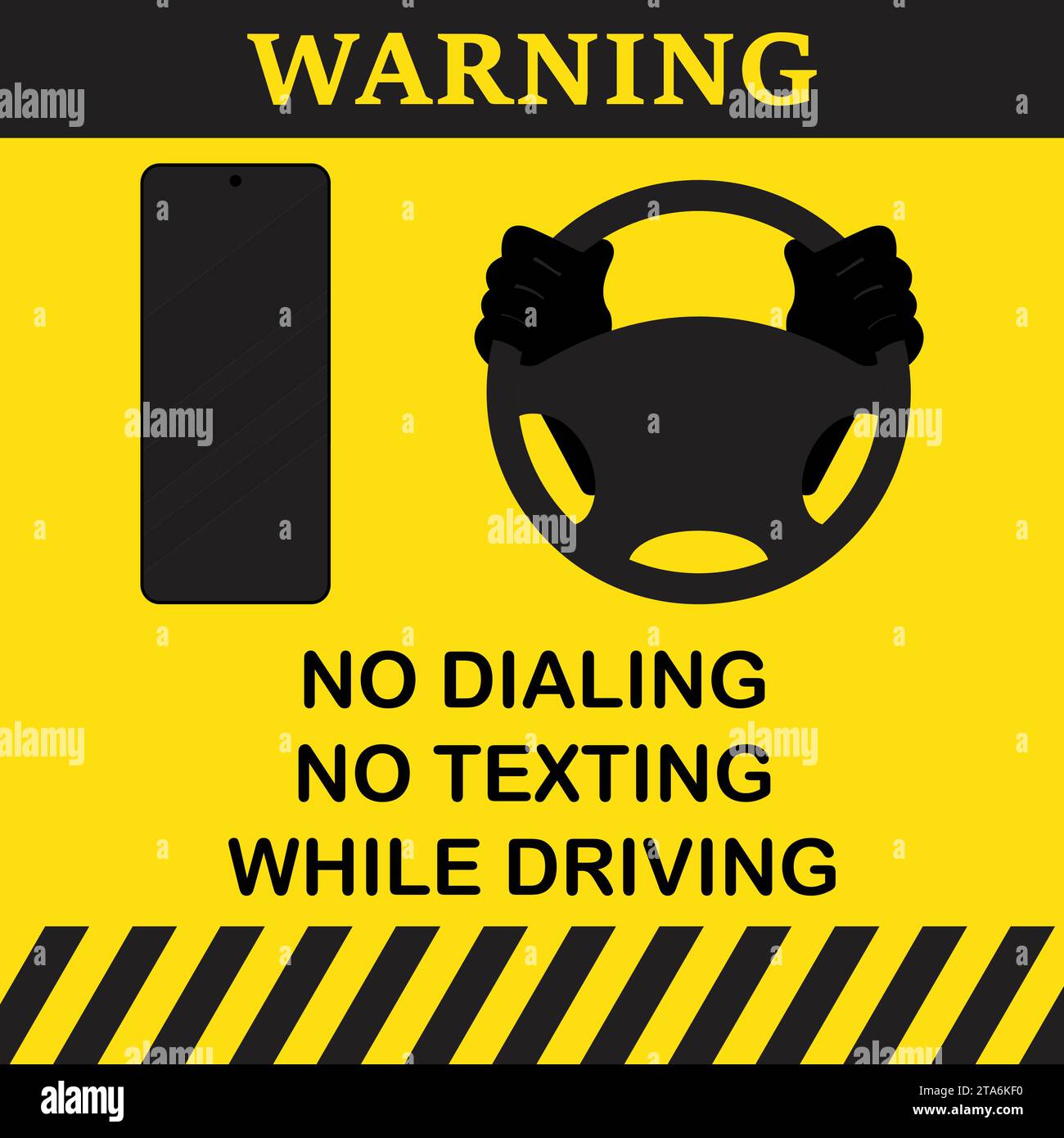 Texting driving Banque d'images vectorielles - Alamy