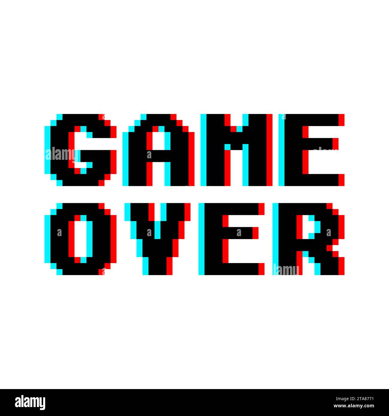 Game over concept icon sign Banque de photographies et d’images à haute ...