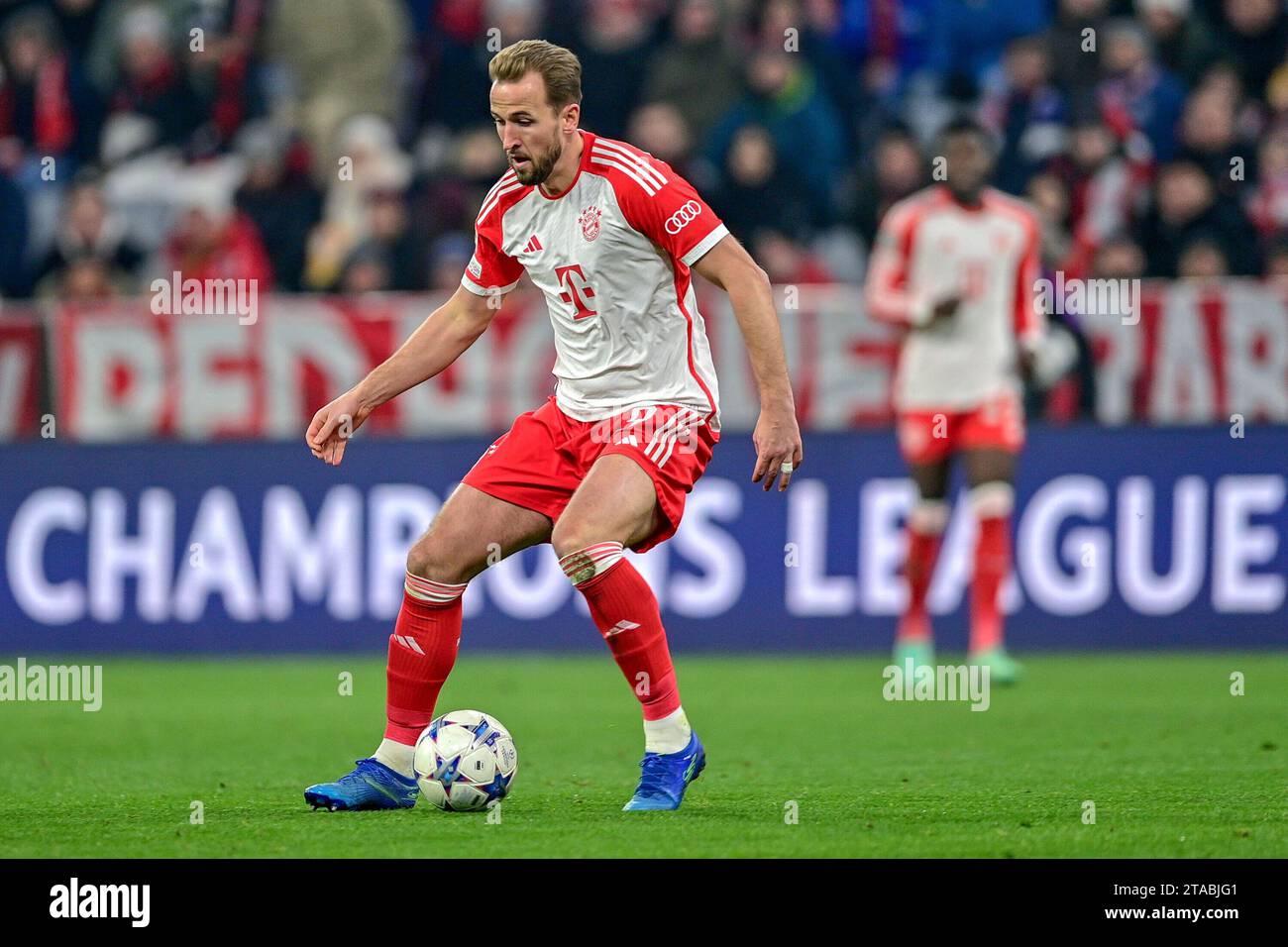 Harry KANE (FC Bayern München, FCB, 9) Am ball, 29.11.2023, München ...
