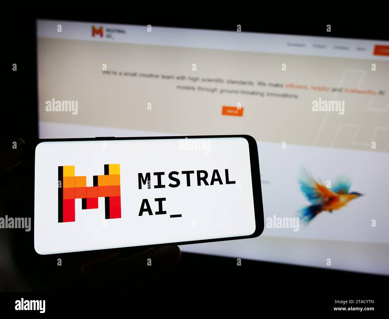Logo mistral ai Banque de photographies et d’images à haute résolution ...