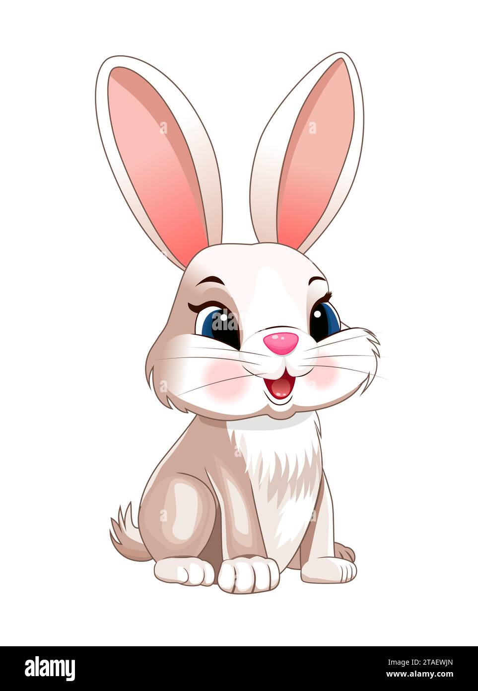 Lièvre bébé Banque d'images vectorielles - Alamy