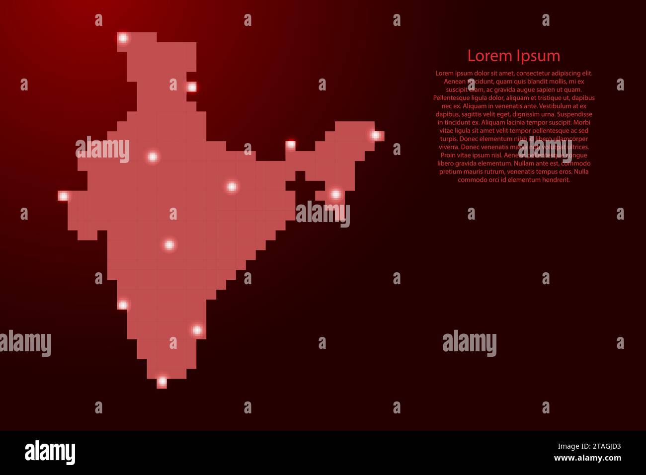 India map silhouette Banque d'images vectorielles - Alamy