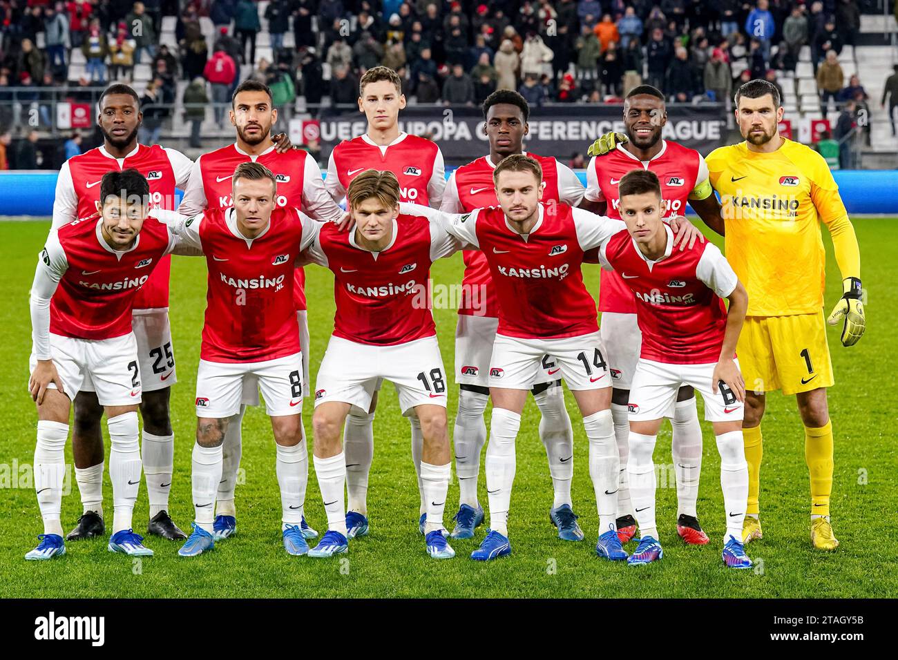 Photo d'équipe d'AZ Alkmaar, (rangée arrière gauche-droite) Riechedly ...