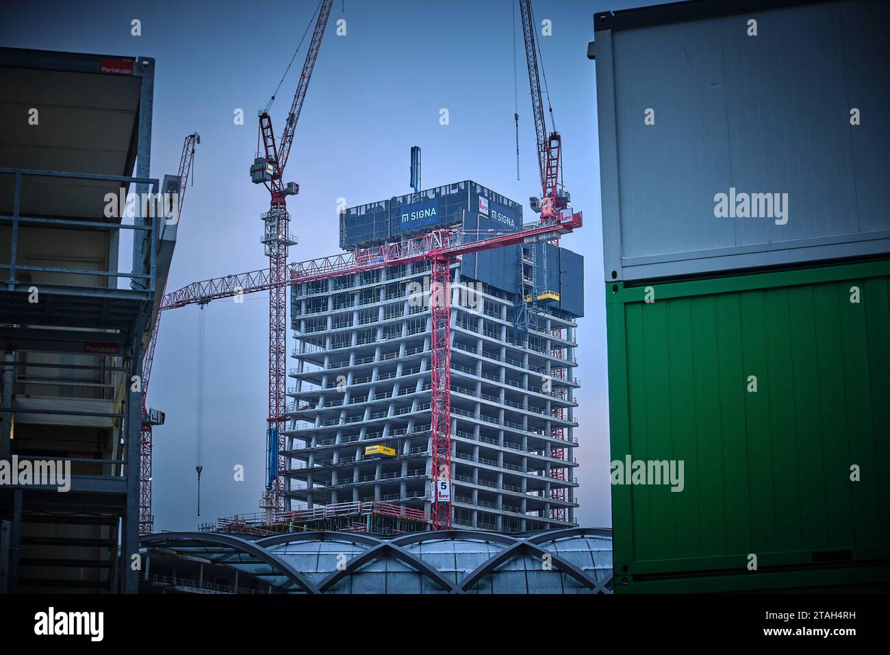 Hambourg, 30.11.2023 Elbtower - Bauvorhaben in der Hamburger Hafencity ...