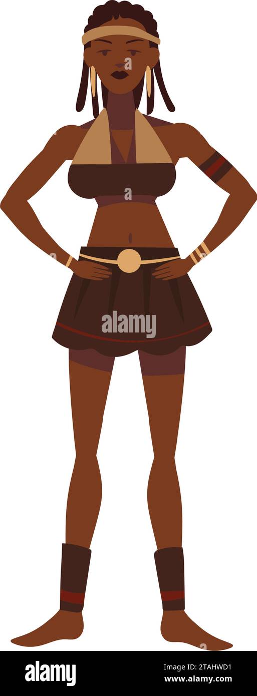 Femme guerriere africaine Banque d'images vectorielles - Alamy