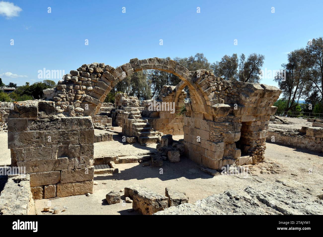 Paphos, Chypre - 02 octobre 2023 : Parc archéologique de Kato Paphos ...