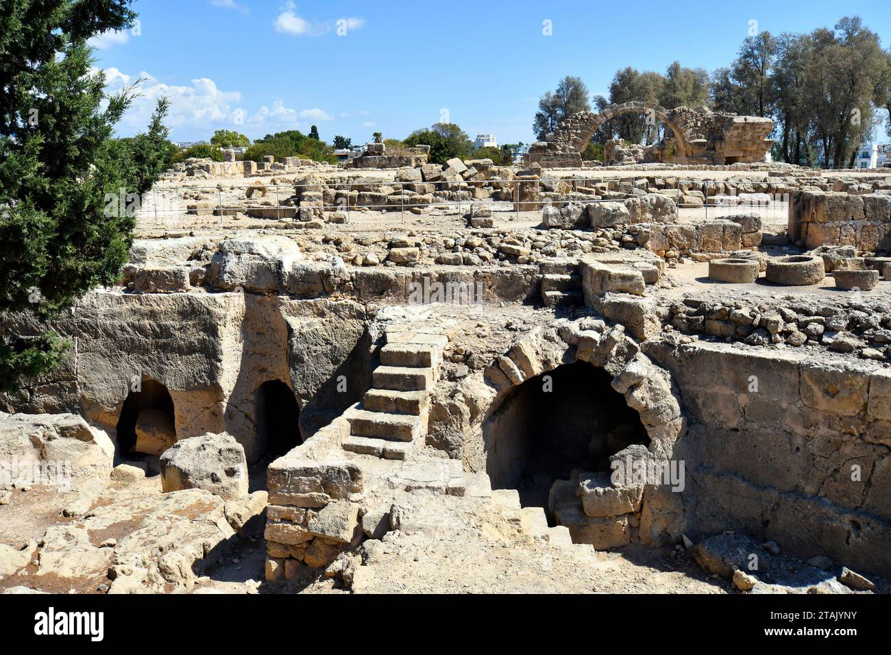 Paphos, Chypre - 02 octobre 2023 : Parc archéologique de Kato Paphos ...
