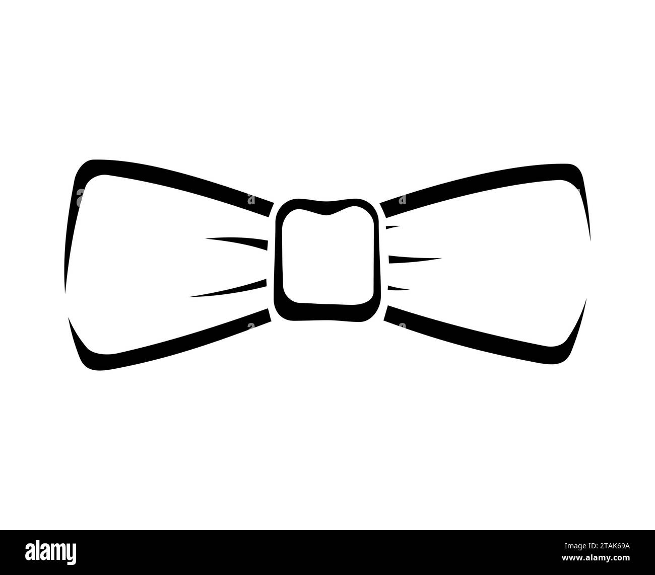 Noeud papillon dessin Banque d'images vectorielles - Alamy