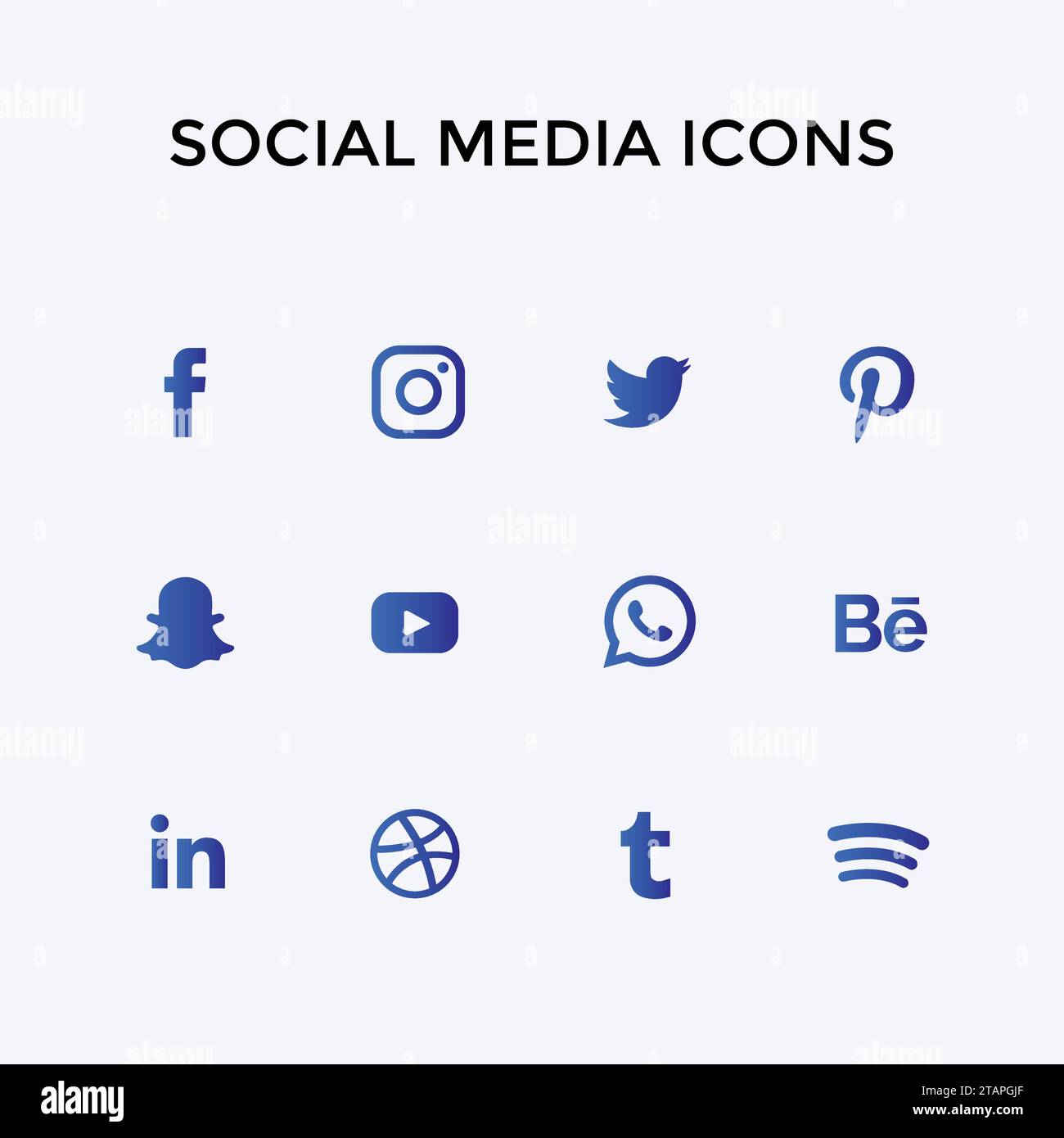 Facebook instagram twitter Banque d'images vectorielles - Alamy