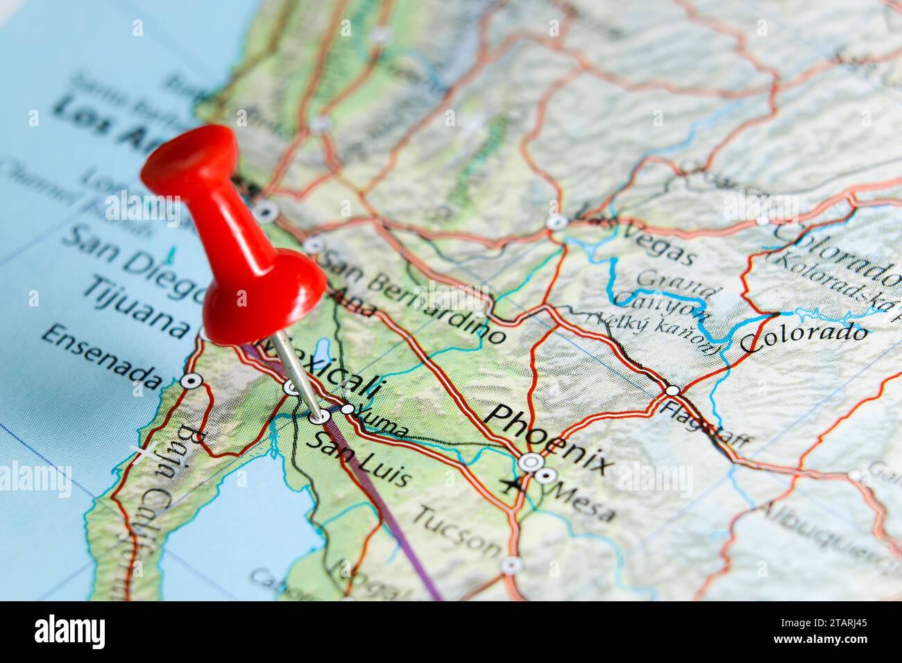 Mapa politico de colorado Banque de photographies et d’images à haute ...