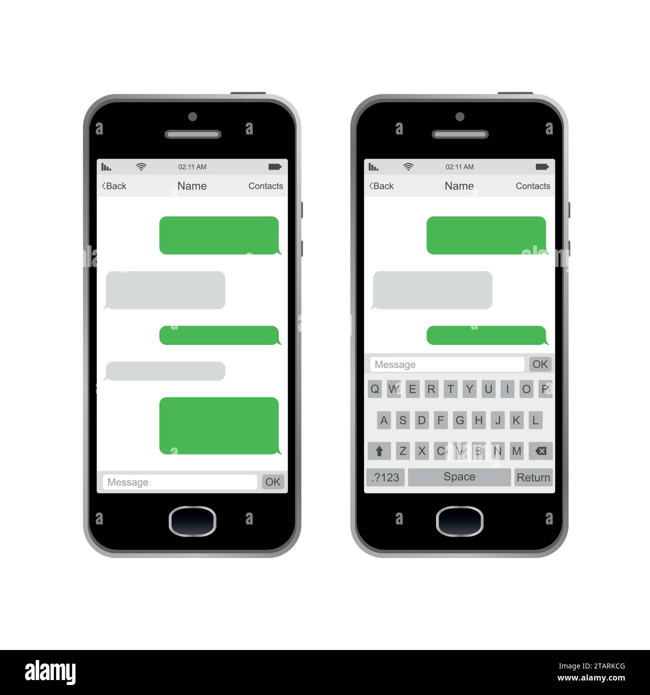 Messages de messagerie Banque d'images vectorielles - Alamy