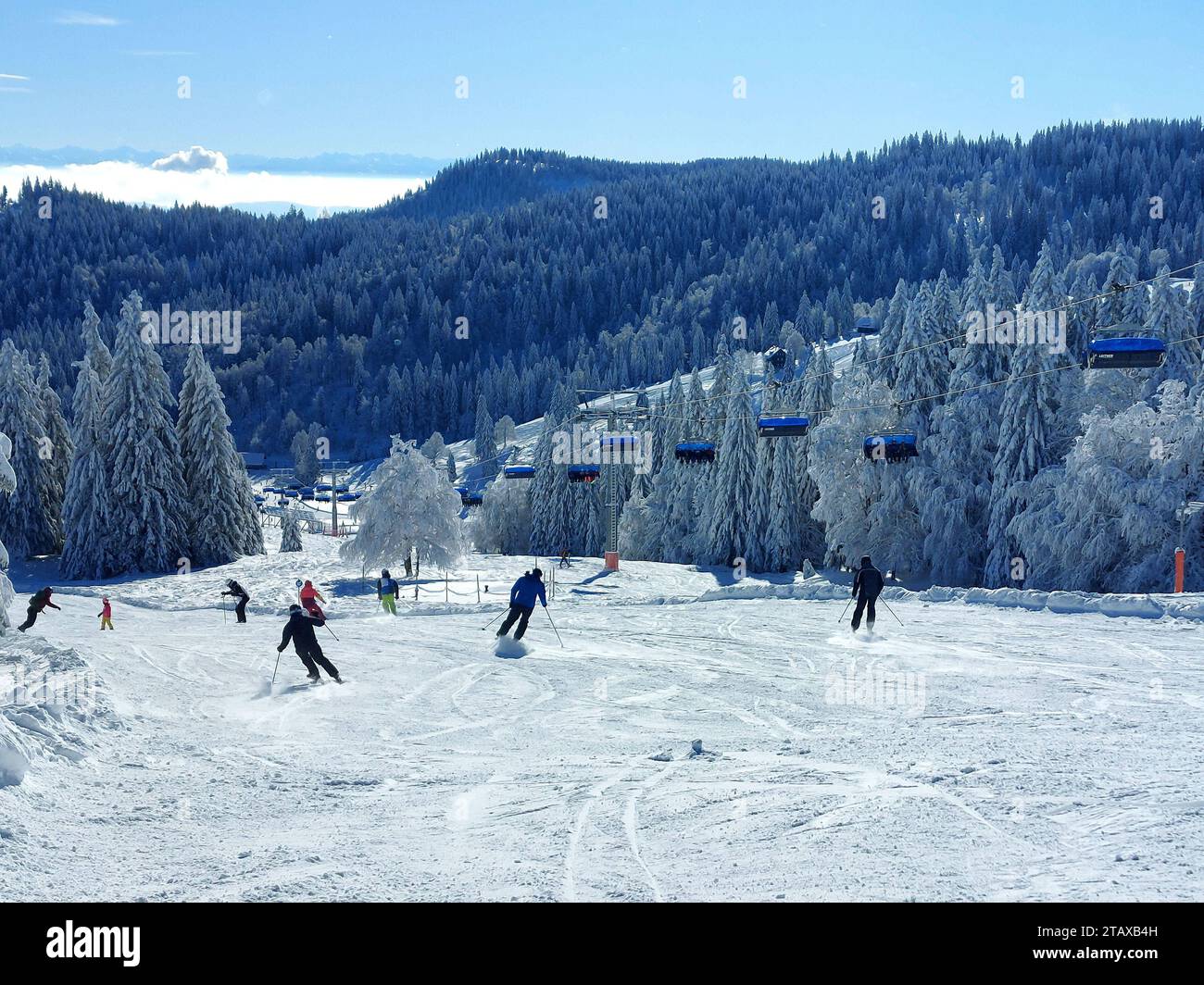 Feldberg Themenbild - Wintersport, Skifahren, Skispass auf dem Feldberg ...
