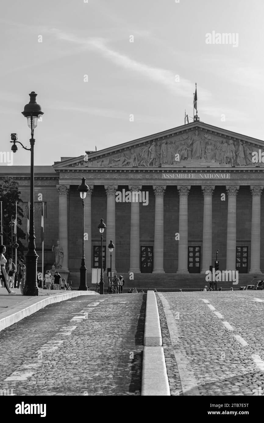 Parlement de france Banque d'images noir et blanc - Alamy