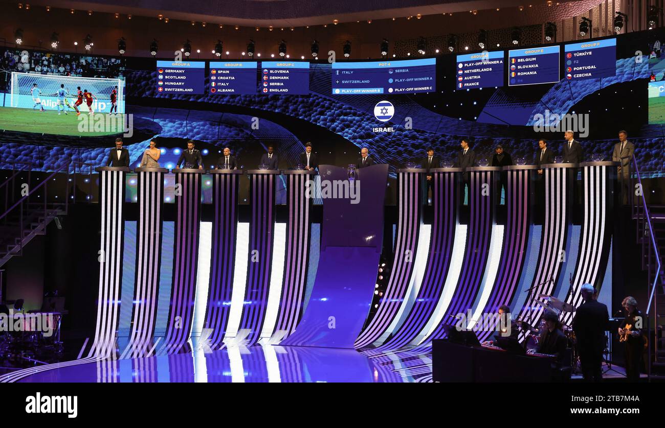 Tirage au sort de la phase finale de l'uefa euro 2024 dans le groupe de hambourg Banque de ...
