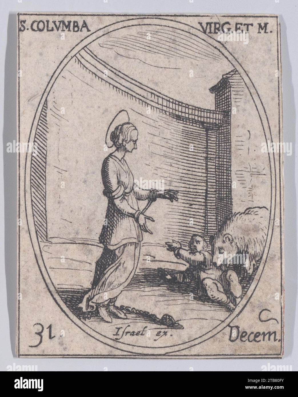 Ste. Columbe, vierge et martyre (St. Columba, Vierge et Martyr), 31 ...