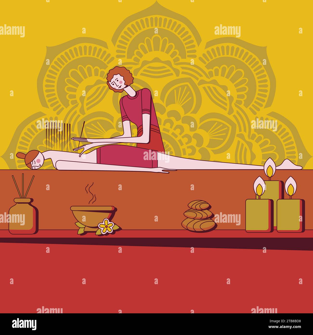 Dessin humoristique acupuncture Banque d'images vectorielles - Alamy