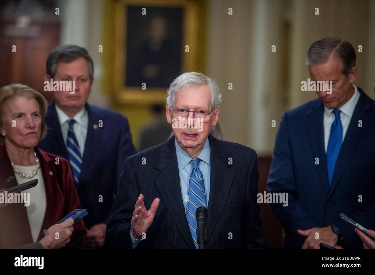 Mitch McConnell (républicain du Kentucky), leader de la minorité au ...