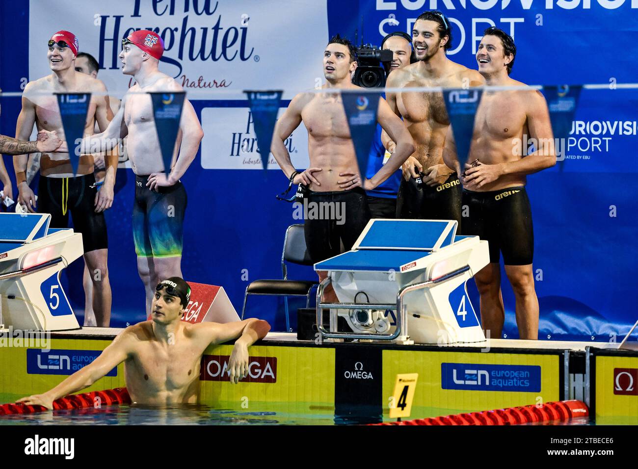 Otopeni, Roumanie. 06 décembre 2023. Les athlètes de l'équipe d'Italie ...