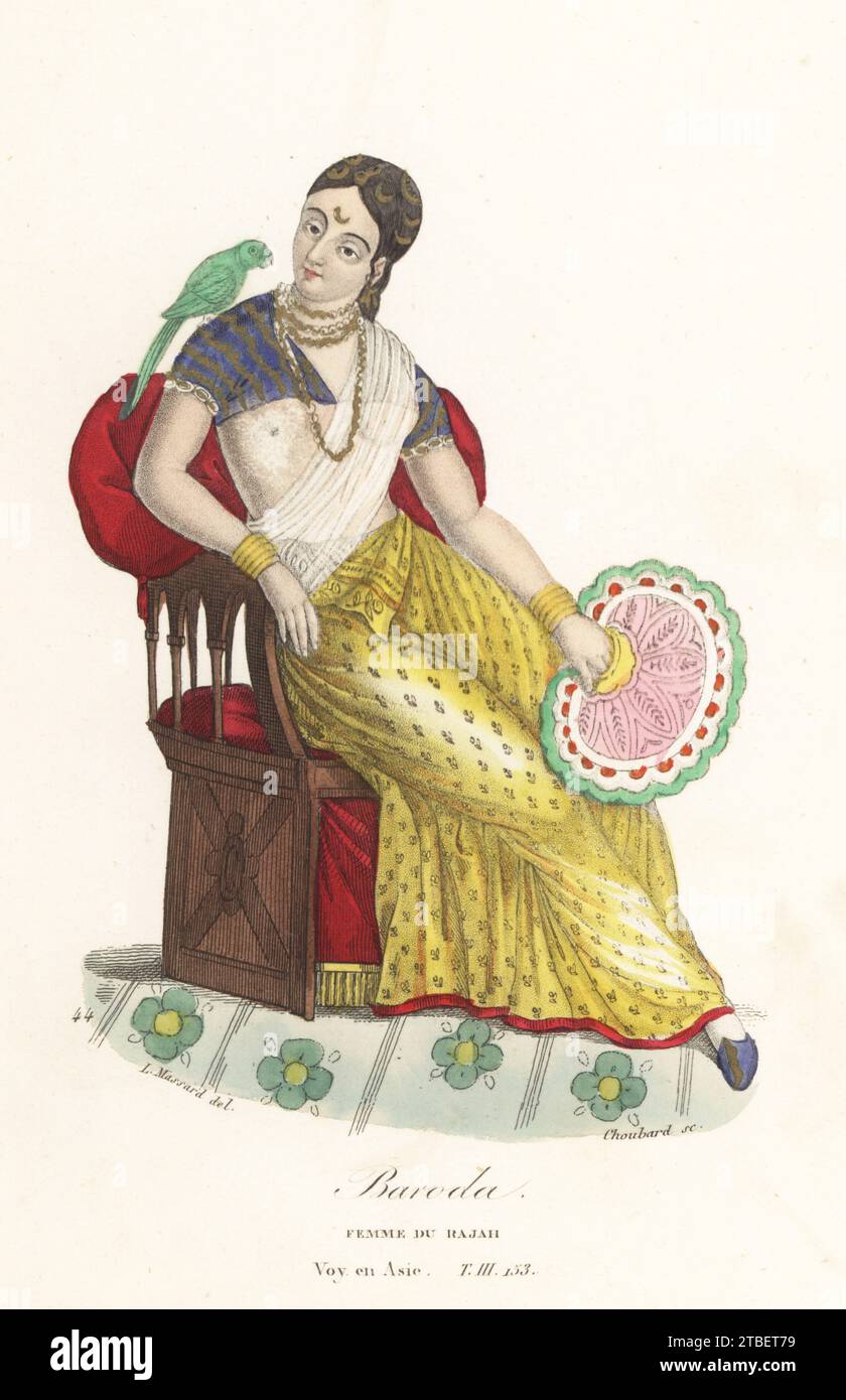 Épouse de Sayaji Rao Gaekwad II, Rajah de Vadodara, Gujarat, Inde ...