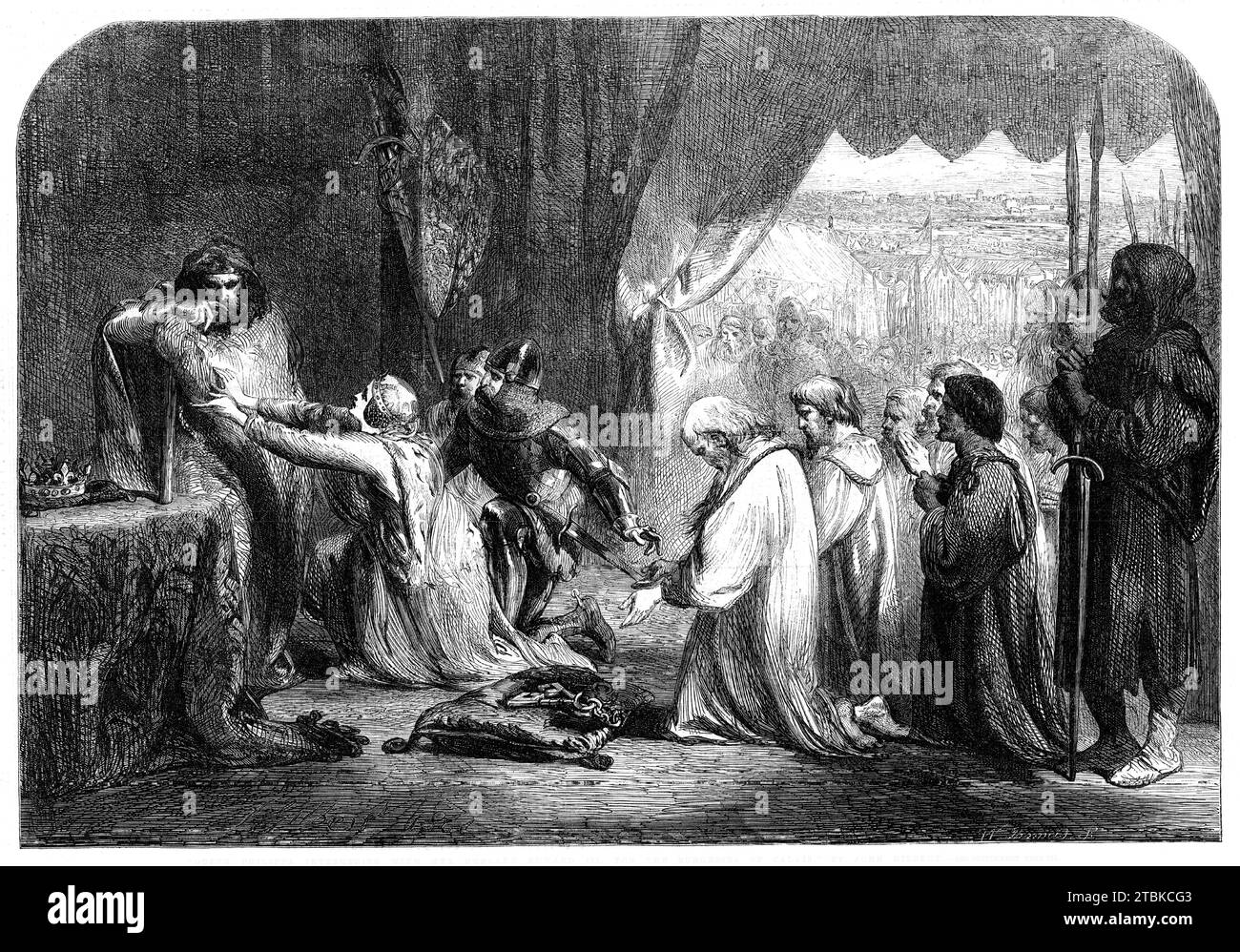 La Reine Philippa Intercède Auprès De Son Mari Édouard Iii Pour Les