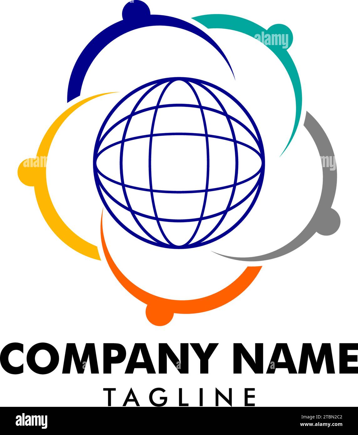 Logo communautaire, logo de travail d'équipe, logo social, logo de partenariat, logo de ...