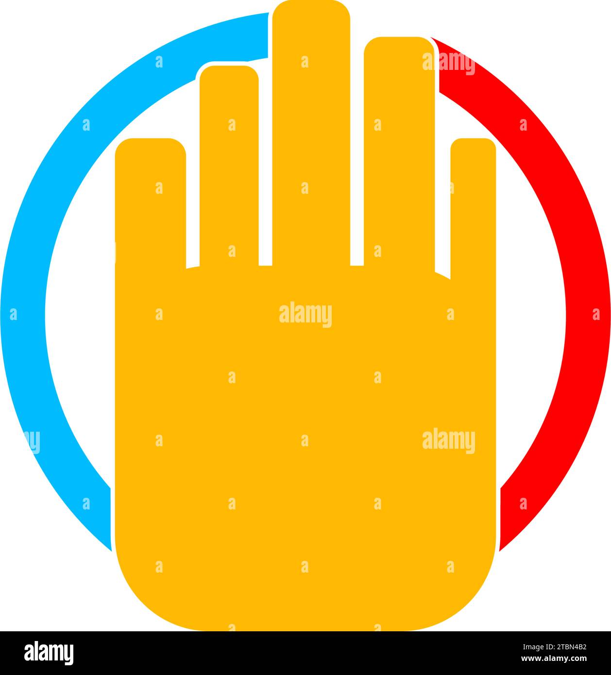Panneau stop avec une main Banque d'images vectorielles - Page 3 - Alamy