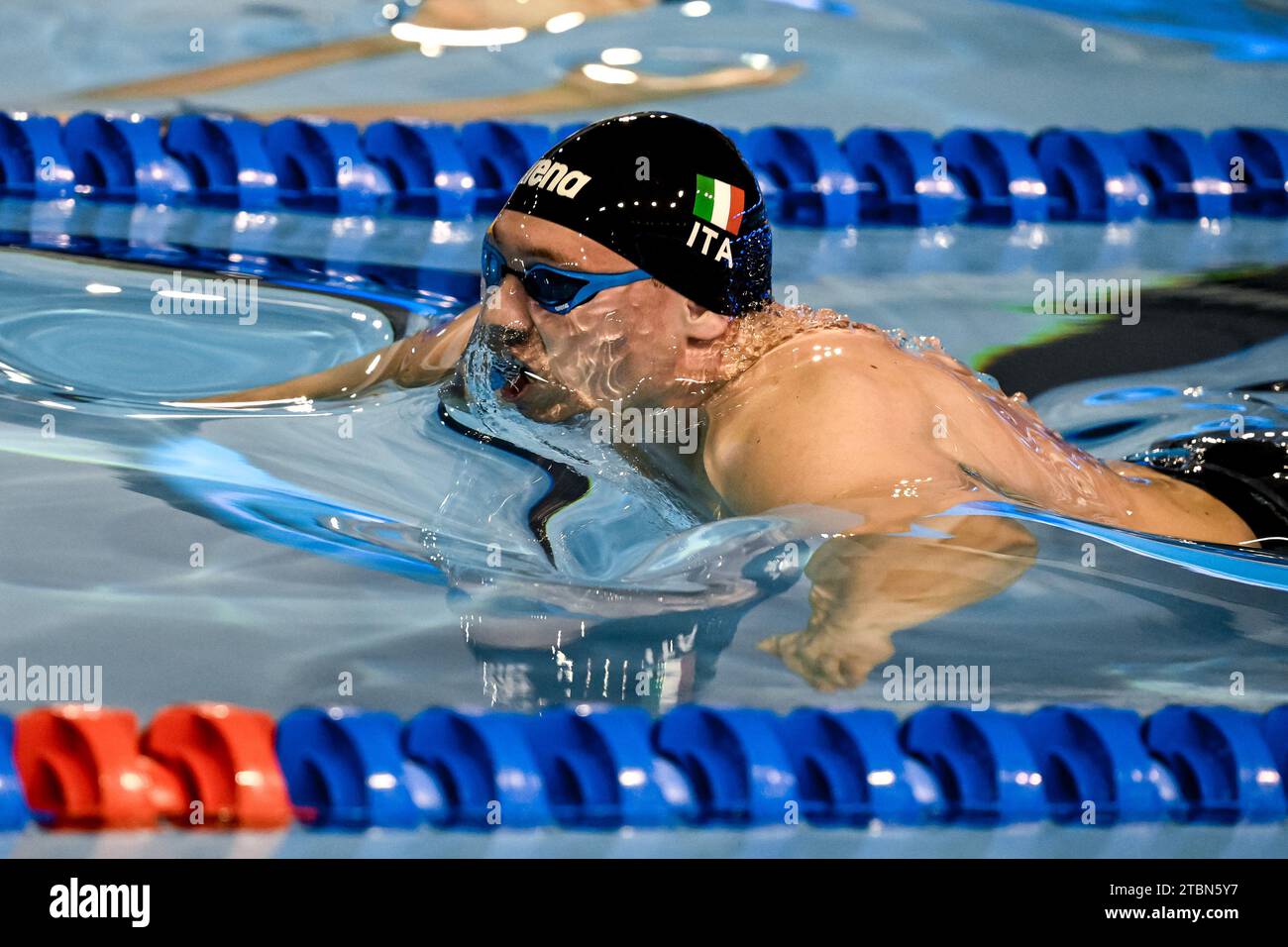 Simone Cerasuolo d’Italie concourt à la finale du 100m Breaststroke hommes lors des Championnats ...