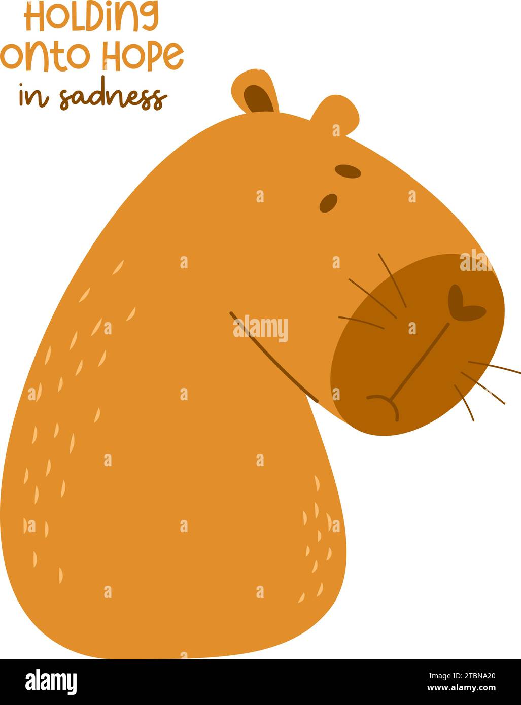 Portrait de capybara Banque d'images vectorielles - Alamy