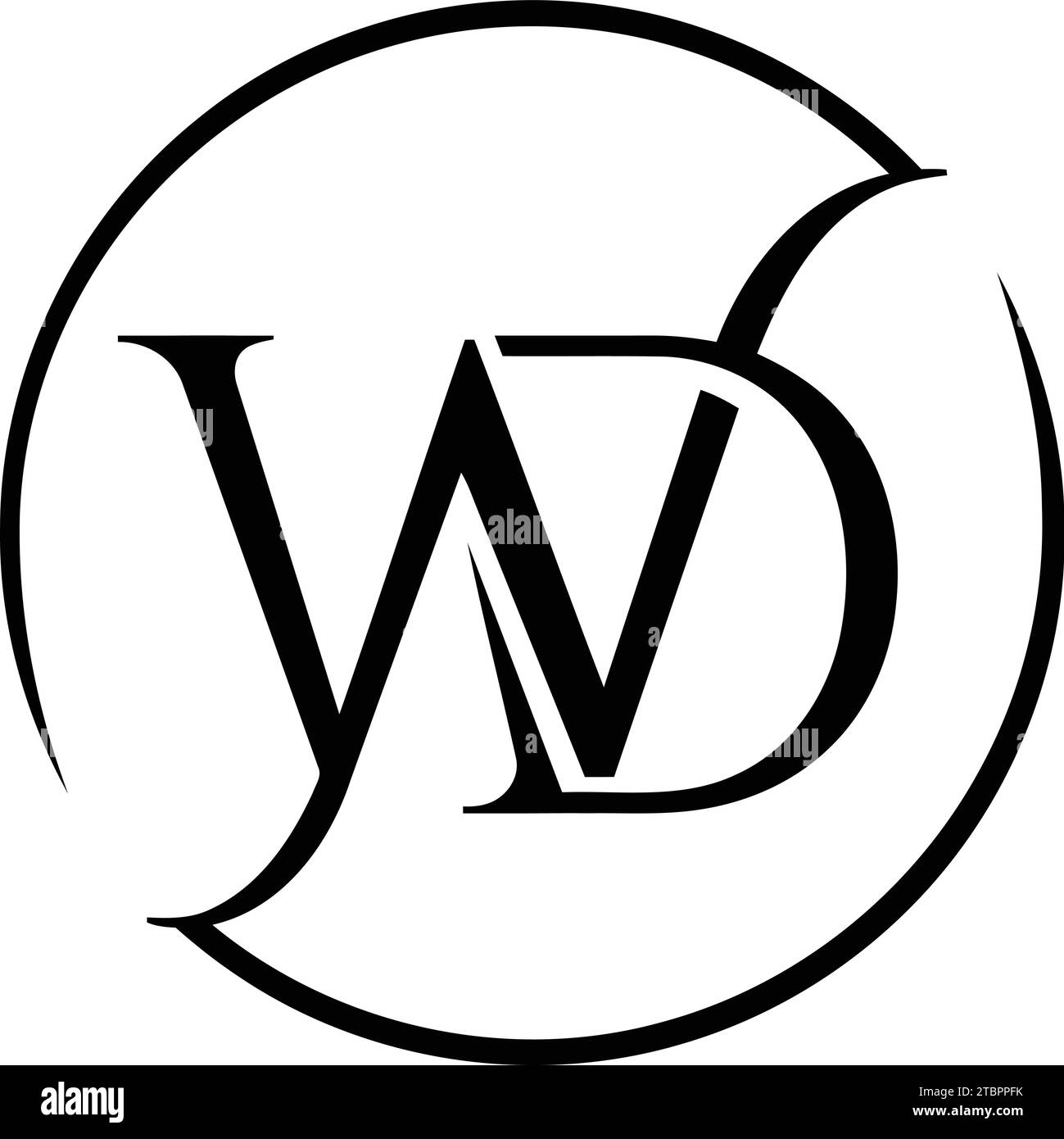 Logo wd Banque d'images vectorielles - Alamy