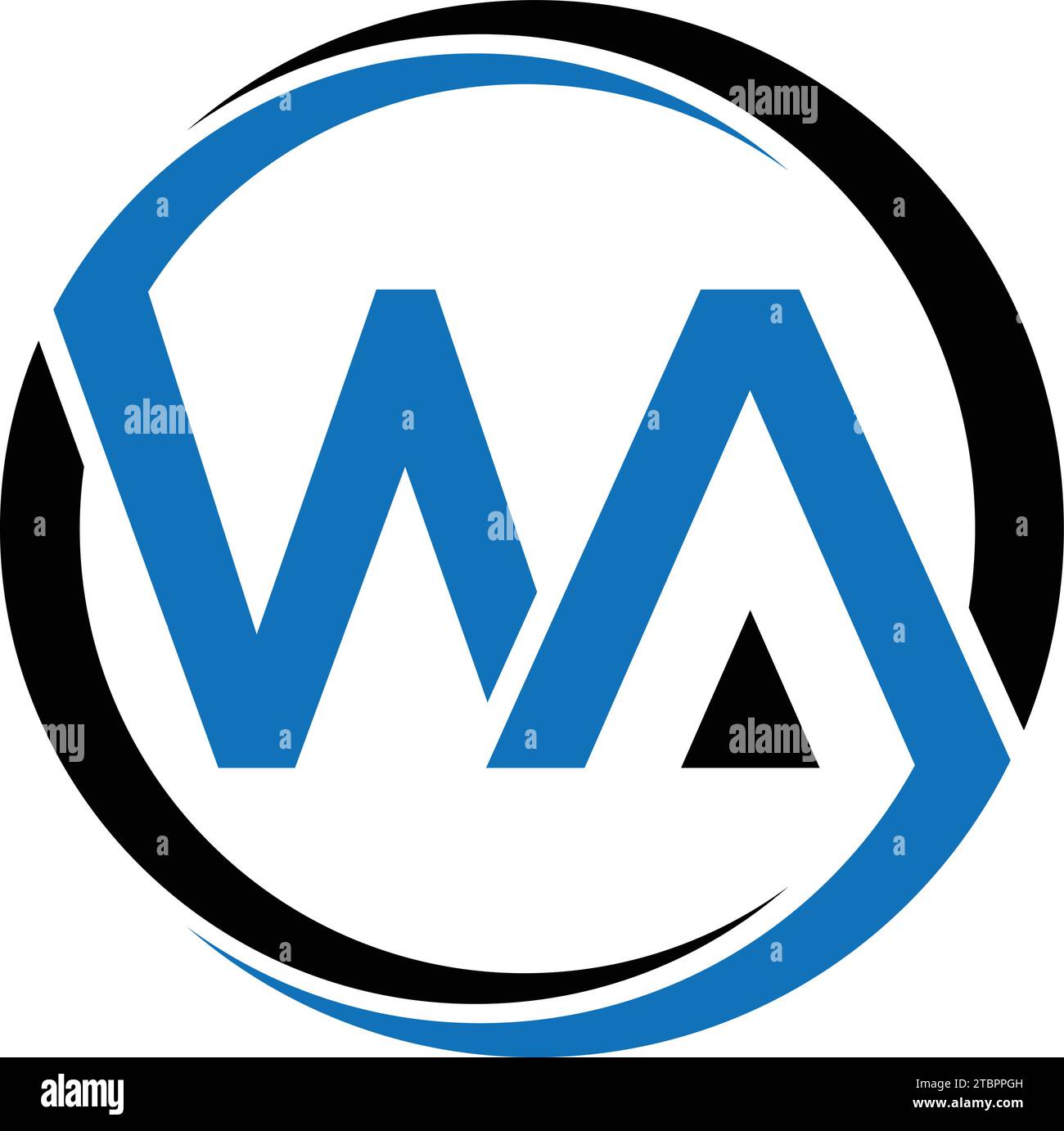 Wa logo Banque d'images vectorielles - Alamy
