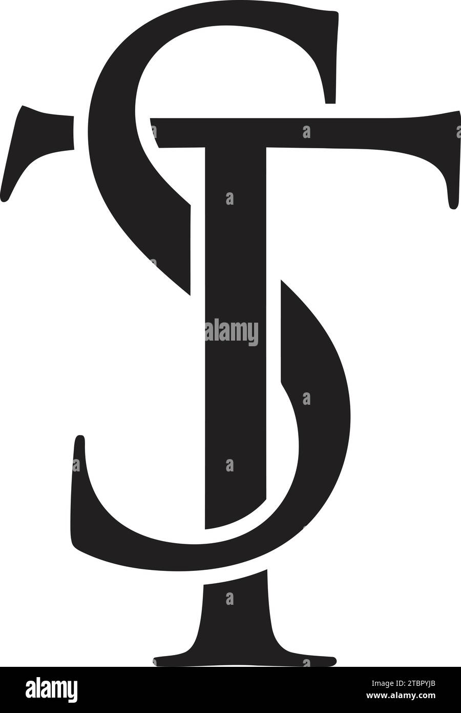 Lettre st logo Banque d'images vectorielles - Page 2 - Alamy