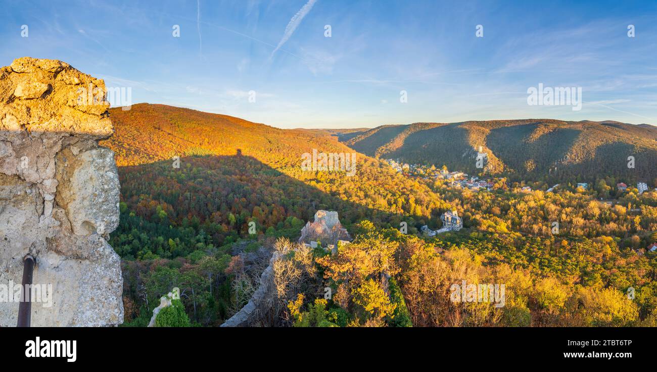 Couleurs d'automne dans les bois de vienne wienerwald Banque de ...
