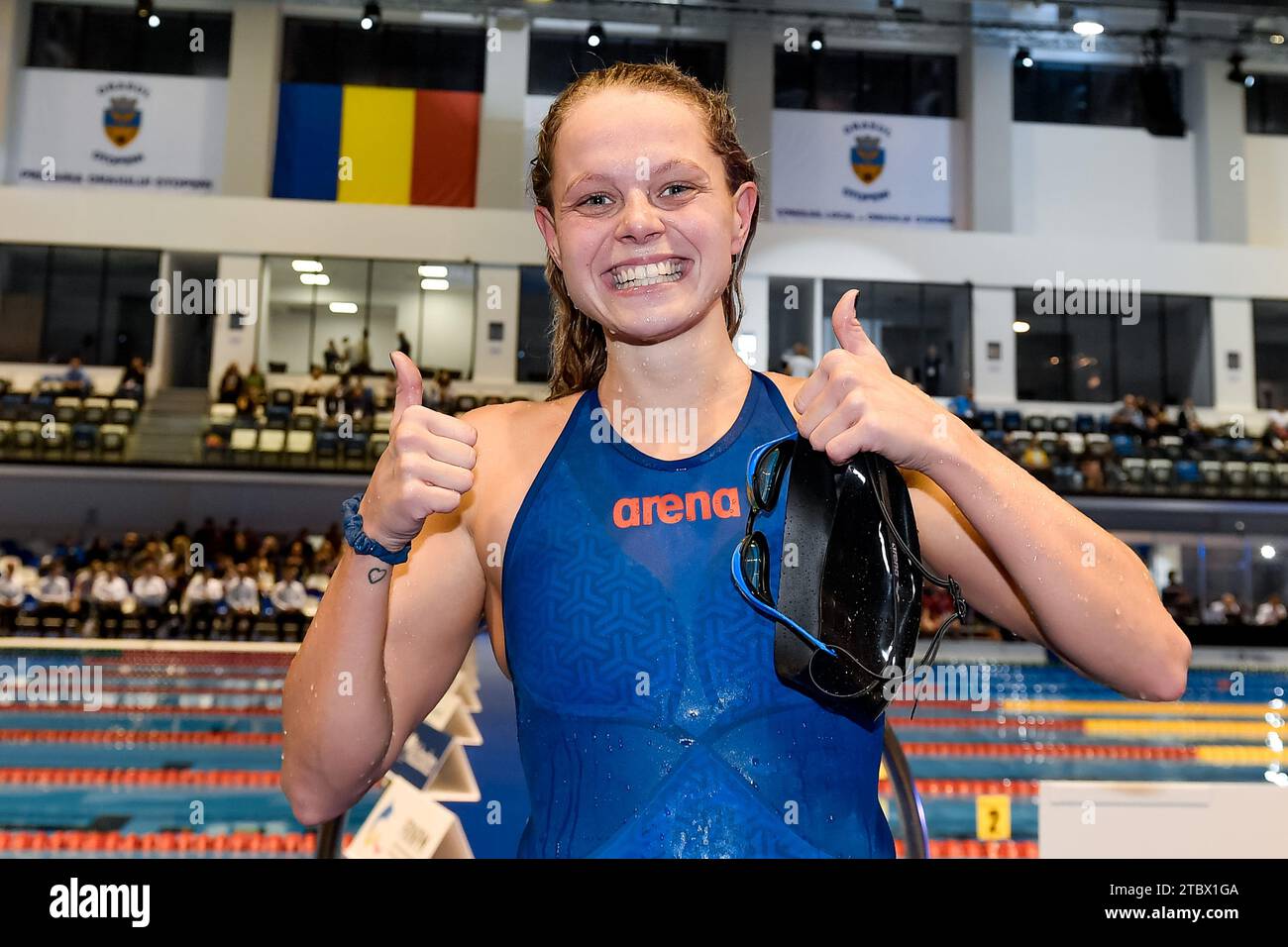 Kristyna Horska de Tchéquie célèbre après avoir remporté la médaille de ...