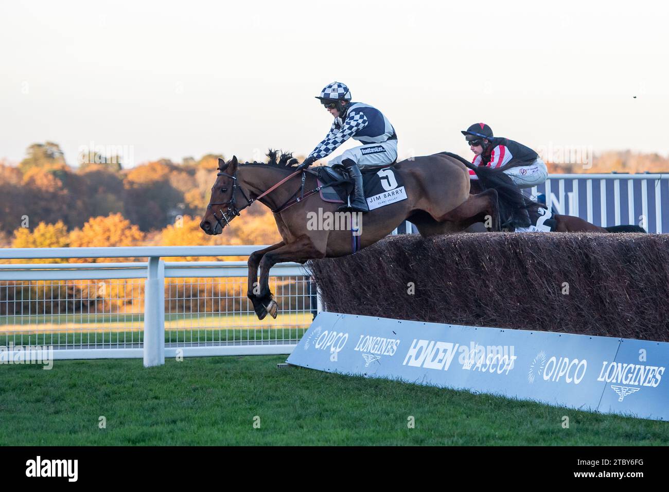 Ascot, Royaume-Uni. 25 novembre 2023. Horse Corrigeen Rock monté par le ...