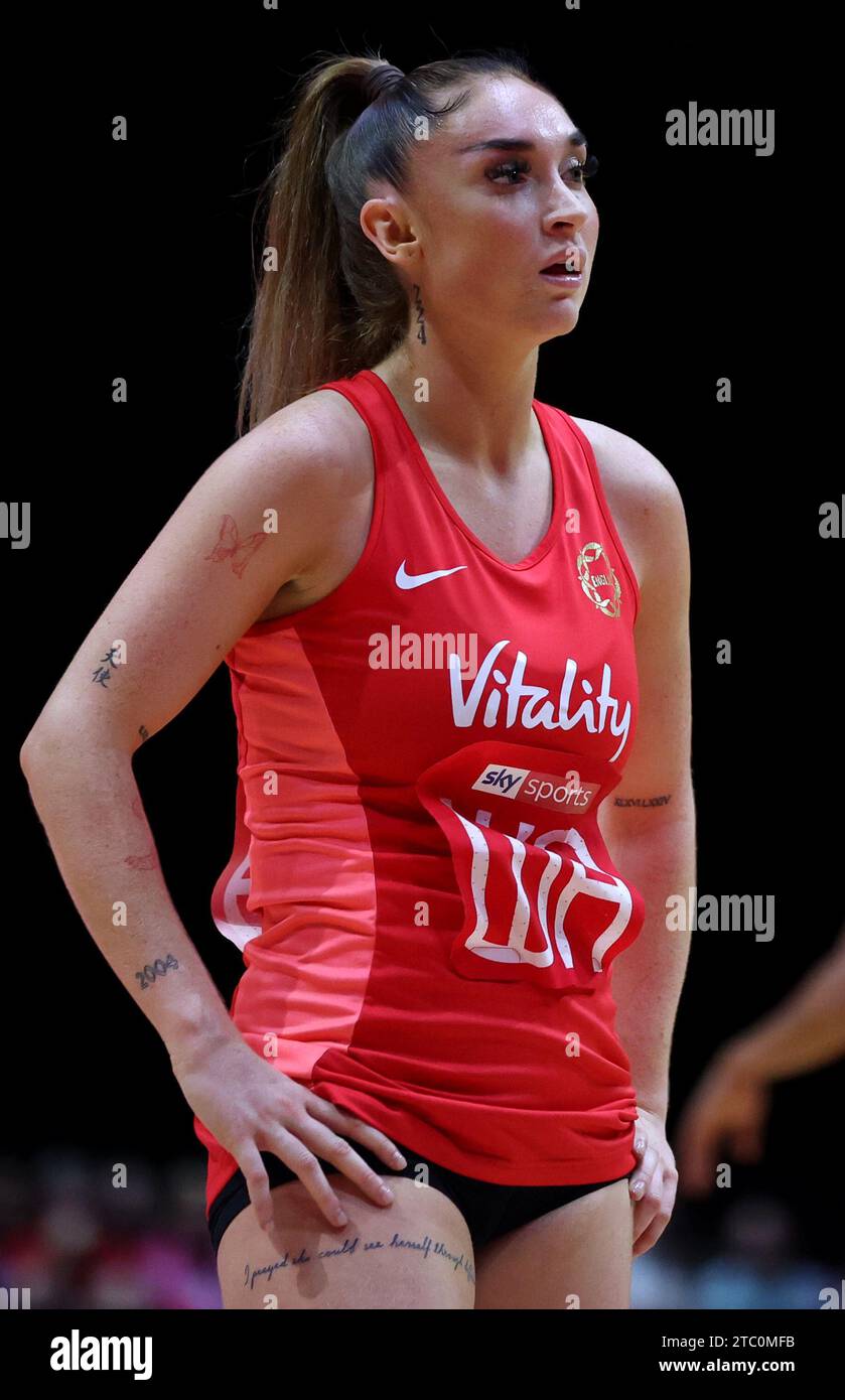 L'anglaise Alicia Scholes lors du match Vitality netball International ...